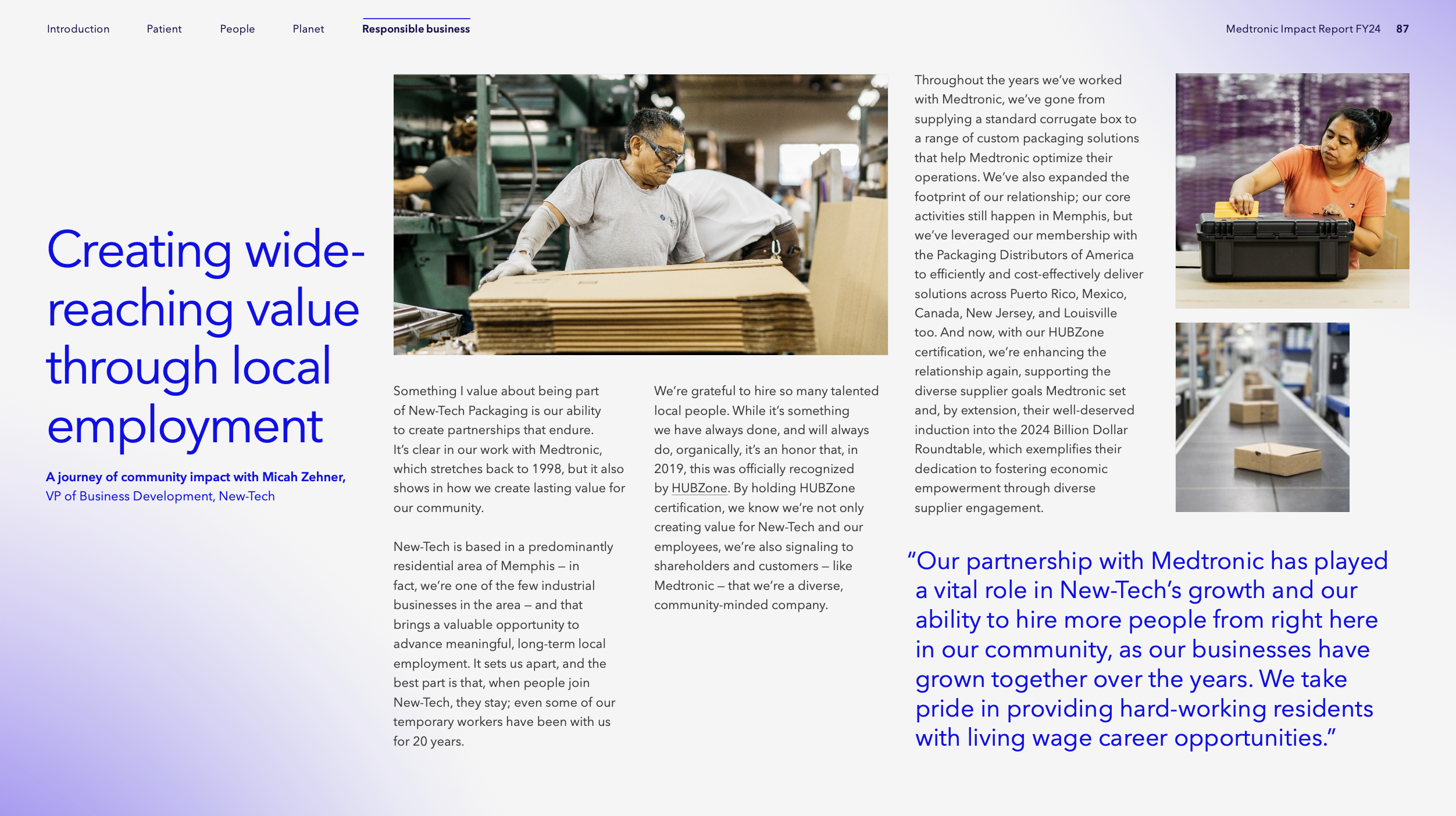 New-Tech Packaging In The Medtronic Impact Report